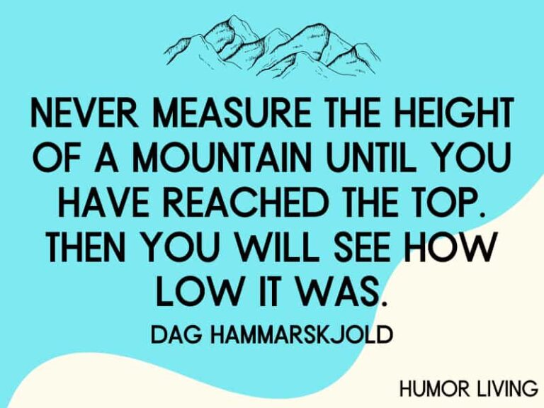 45+ Funny Mountain Quotes for Peak Laughter - Humor Living