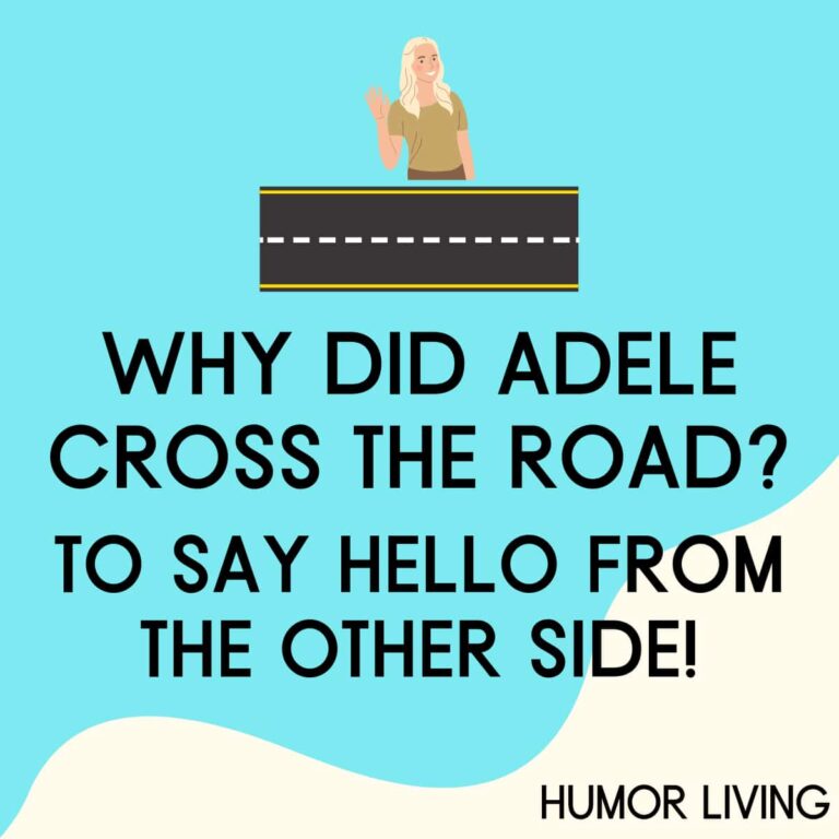 Why did Adele cross the road? To say hello from the other side! - Humor ...
